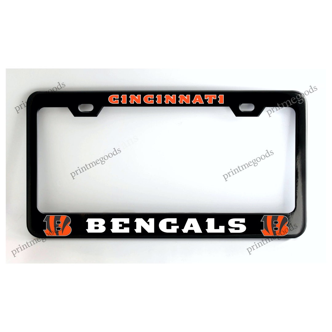 Cincinnati Bengals Black License Plate Frame - Etsy
