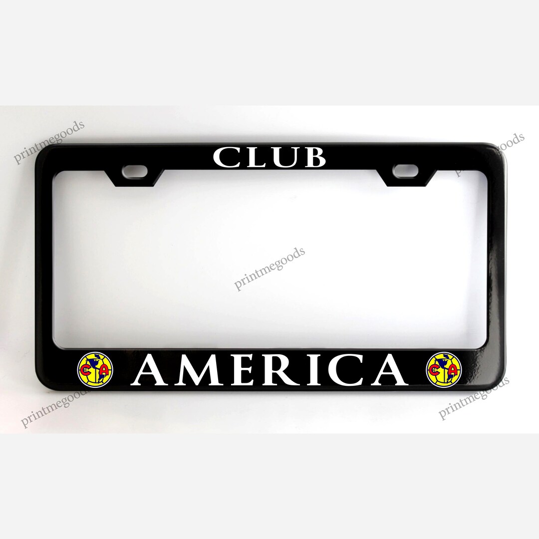 CLUB AMERICA Black License Plate Frame - Etsy