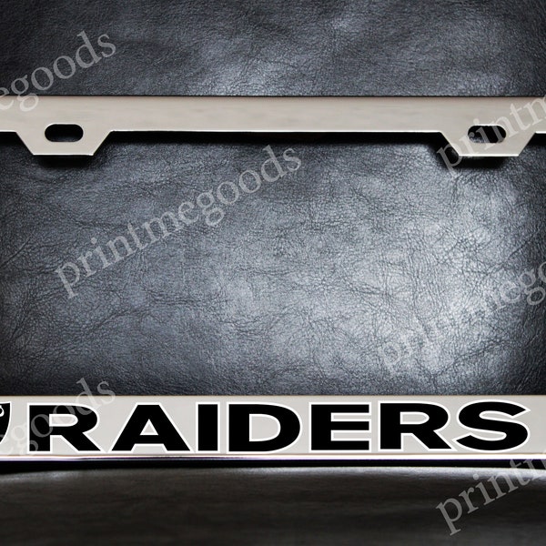 Raiders License Plate Frame - Etsy