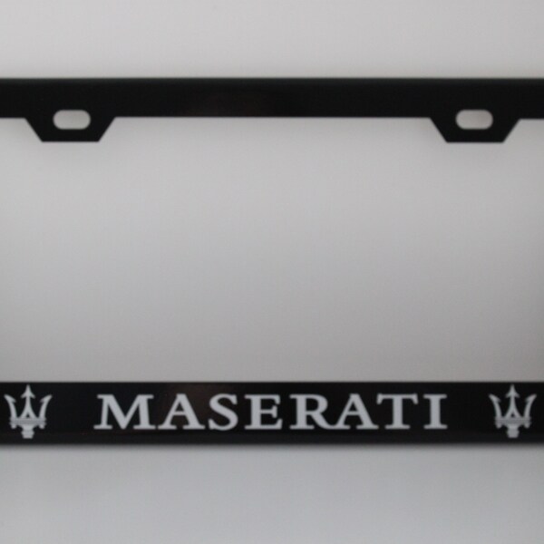 Maserati License Plate Frame - Etsy
