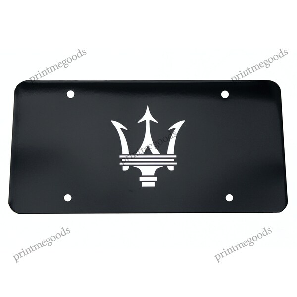 Black Maserati License Plate Frame - Etsy