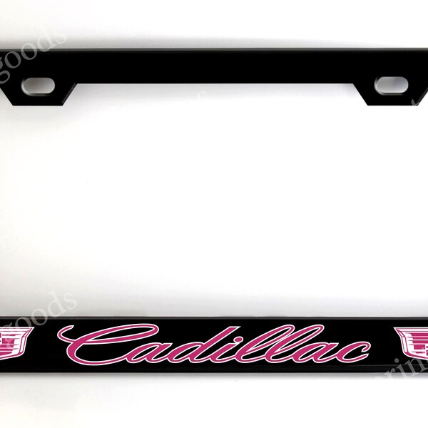 Black Cadillac License Plate Frame - Etsy