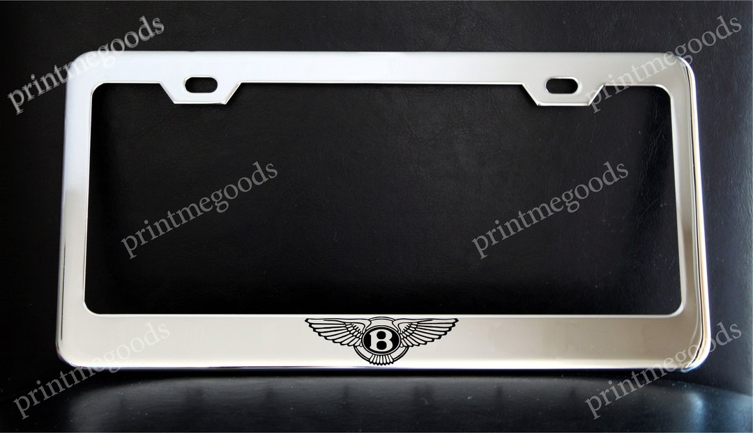 Bentley Logo License Plate Frame Custom Made of Stainless Steel - Etsy