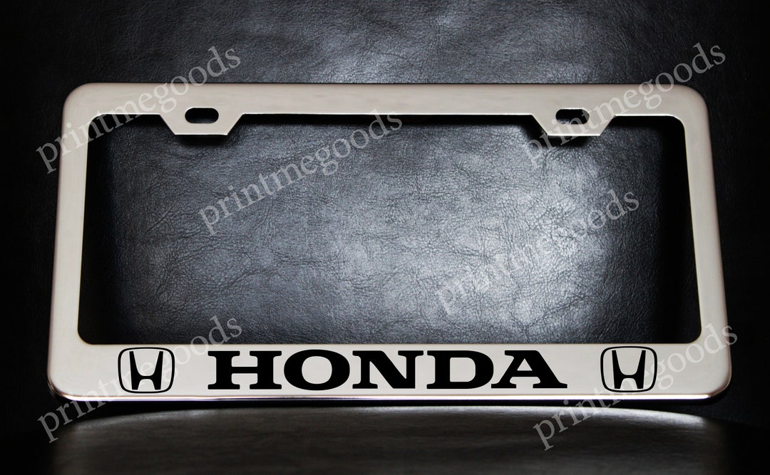 Honda License Plate Frame, Custom Made of Chrome Plated Metal - Etsy