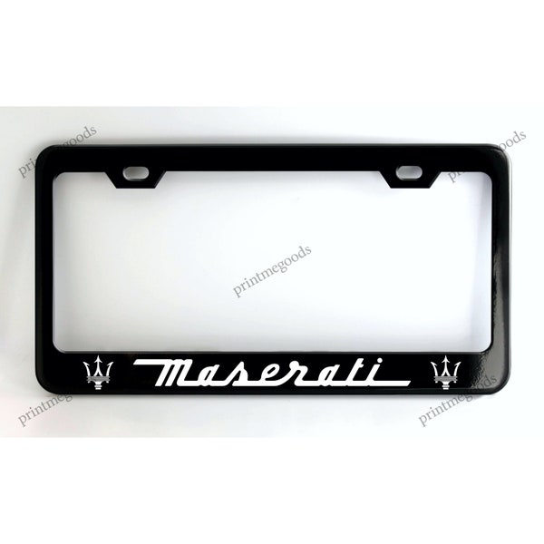 Maserati Logo License Plate Frame - Etsy