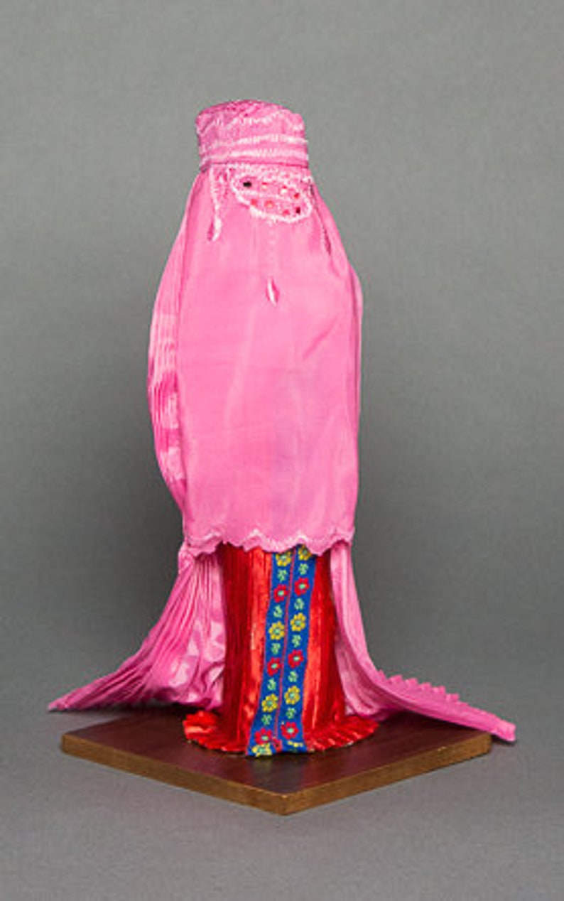 Handmade Mini Afghan Burka/afghan Burqa Doll Size for Dolls, Wine ...