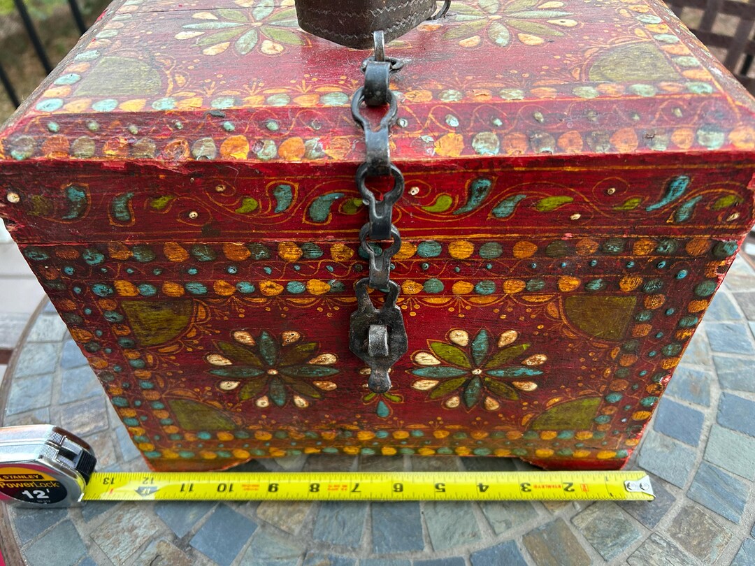 Afghan Handmade and Painted Wooden Box - Etsy