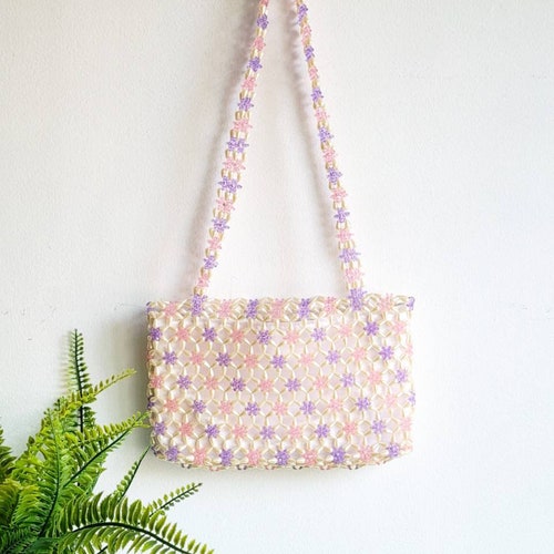Colorful Beaded Shoulder Bag - Etsy