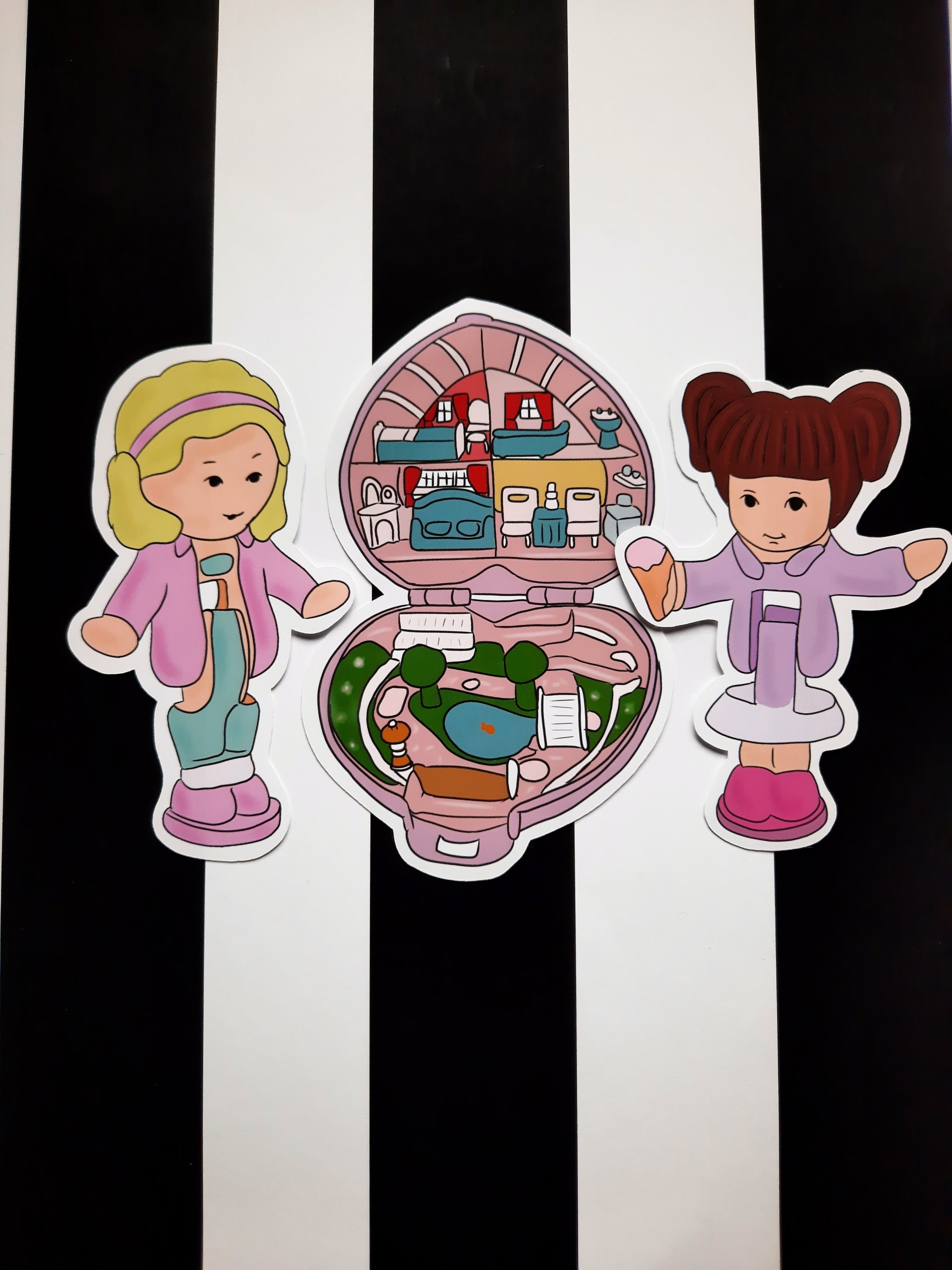 Polly Pocket Sticker Set - Etsy