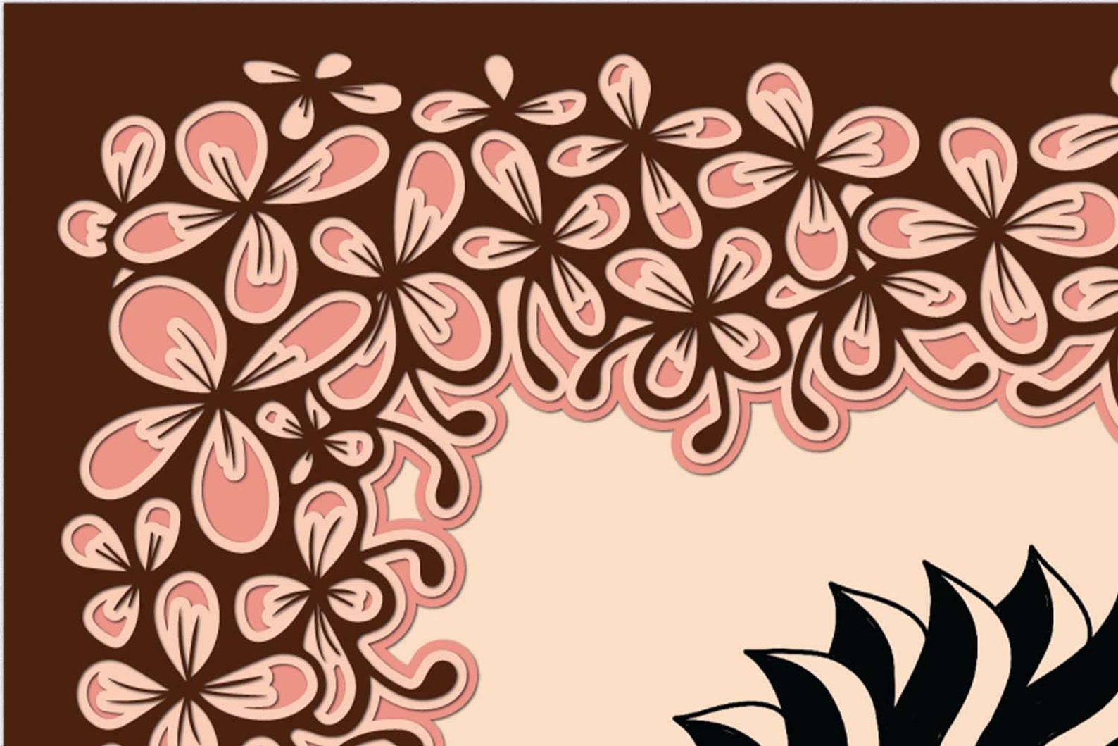 Layered Square Frame Svg Eps Png Dxf Files Instant - Etsy Ireland