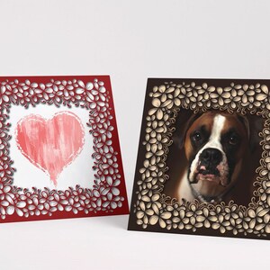 Layered Square Frame Svg Eps Png Dxf Files Instant - Etsy Ireland