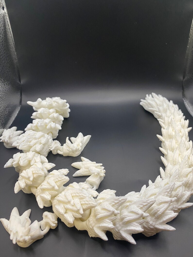 3D Articulated Dragon - Multiple Colors Available - Etsy