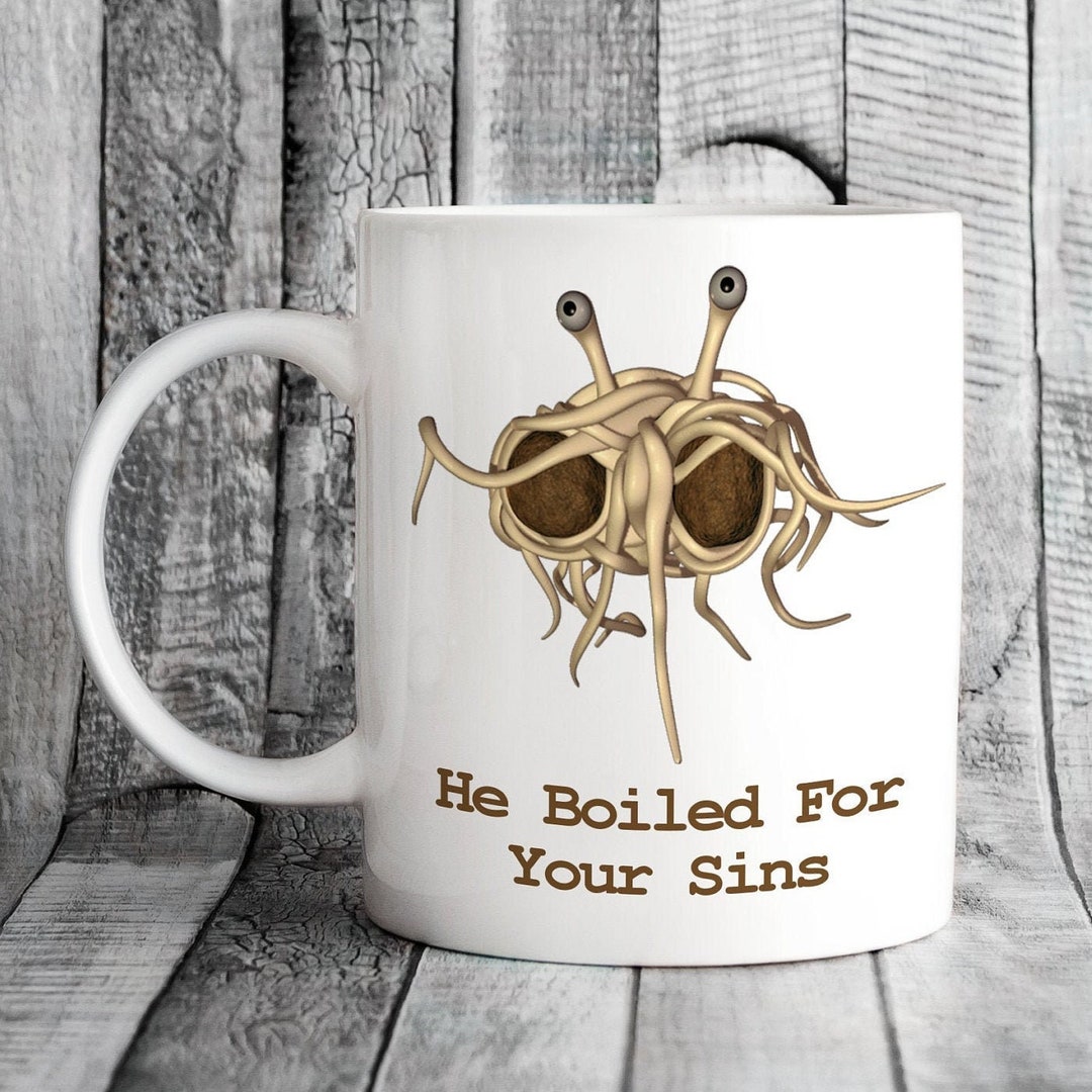 Flying Spaghetti Monster Mug // FSM // Pastafarian - Etsy