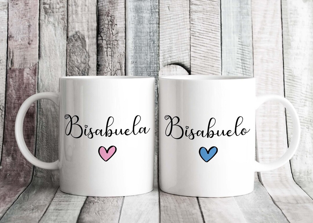 Bisabuela Bisabuelo Spanish Grandad & Grandma Mugs // Mother's Father's ...
