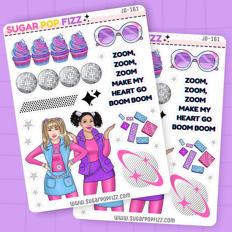 Super Nova Girl 1 Journaling Deco Stickers - Etsy