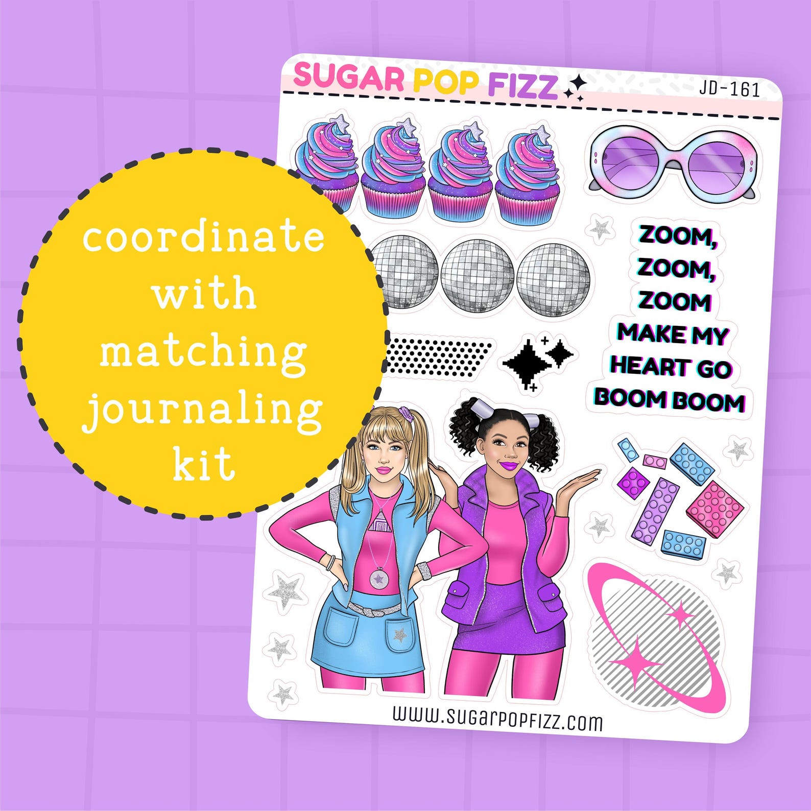 Super Nova Girl 1 Journaling Deco Stickers - Etsy