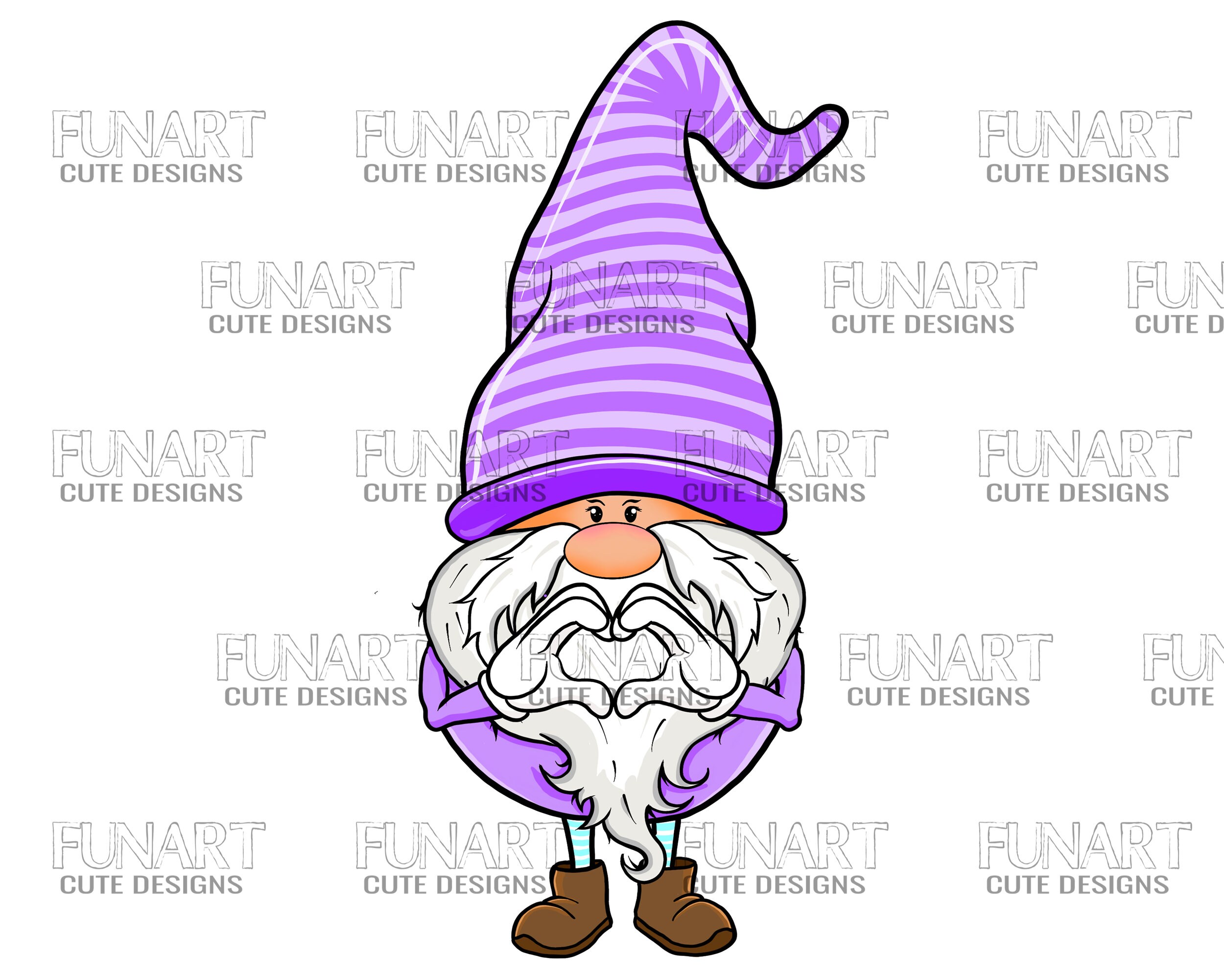 Gnome Clipart Png File Cute Gnome Design Vectors GNOME Clipart - Etsy