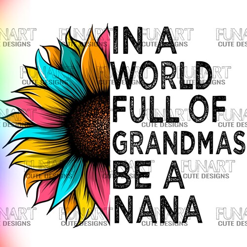 Blessed Nana Sublimation Design Printable Png Digital - Etsy