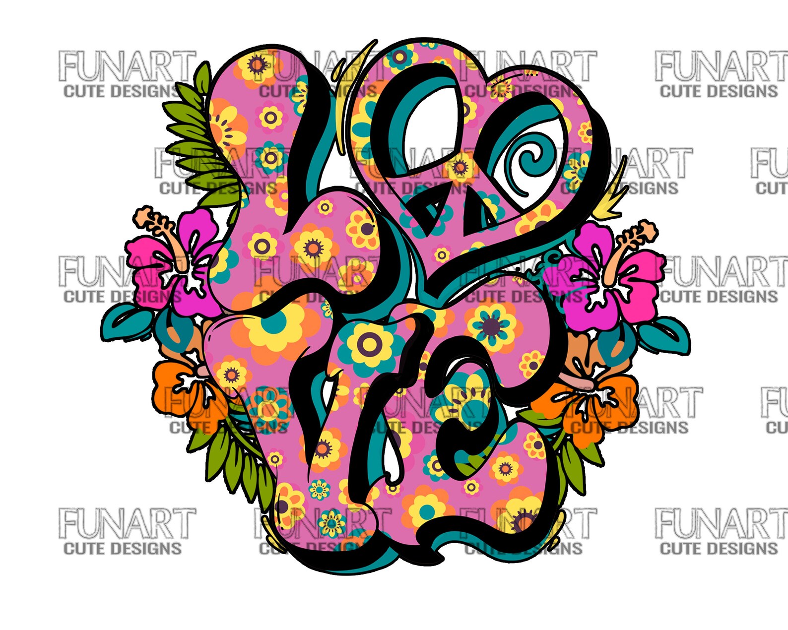 15 Hippie Bundle PNG File Sublimation Design Digital | Etsy