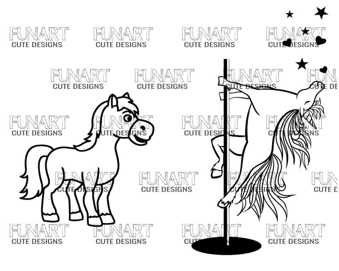 Unicorn Pole Dance PNG Unicorn Pole Unicorn Degital Downloand - Etsy