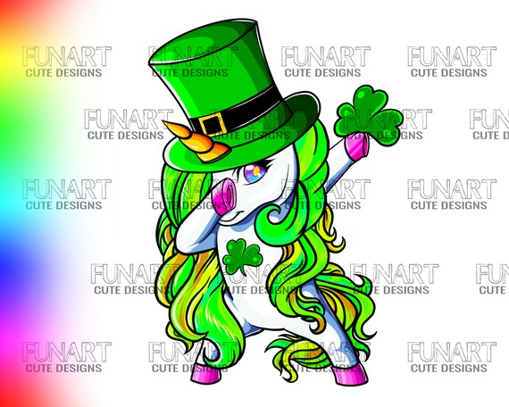 St Patricks Day Funny Unicorn PNG File Sublimation Design | Etsy