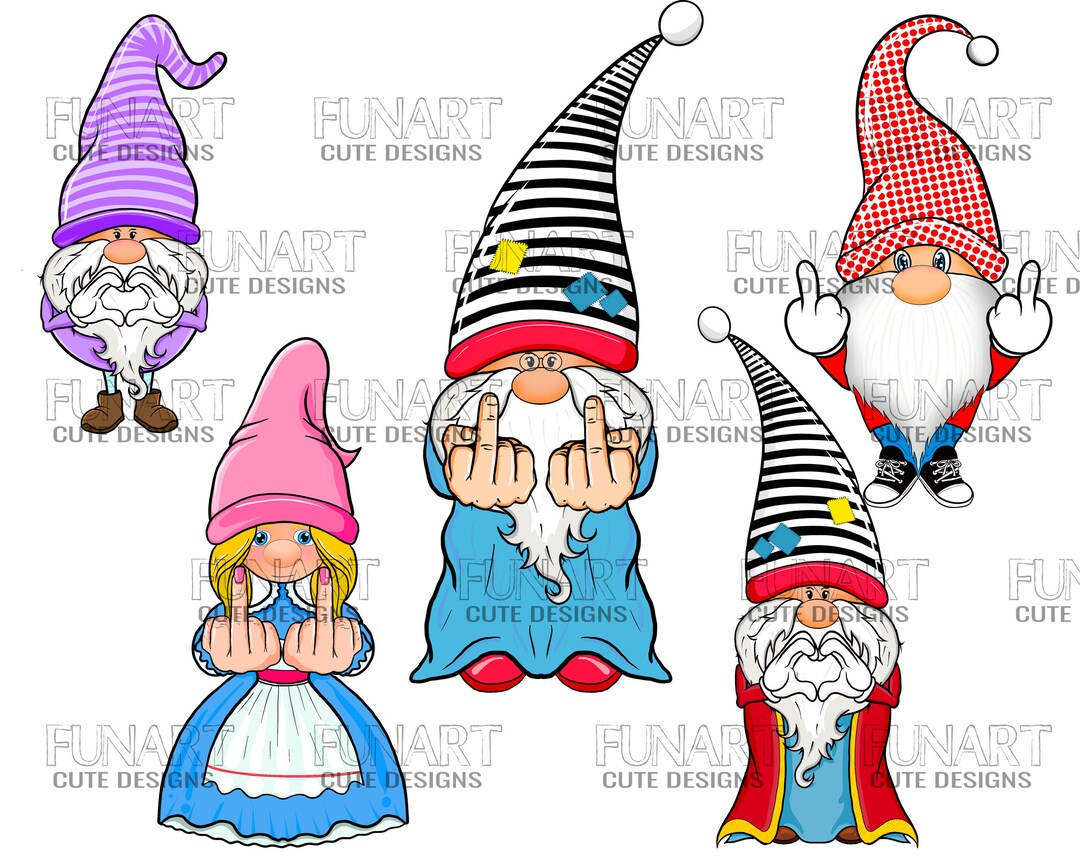 Gnome Clipart Png File Cute Gnome Design Vectors GNOME Clipart ...