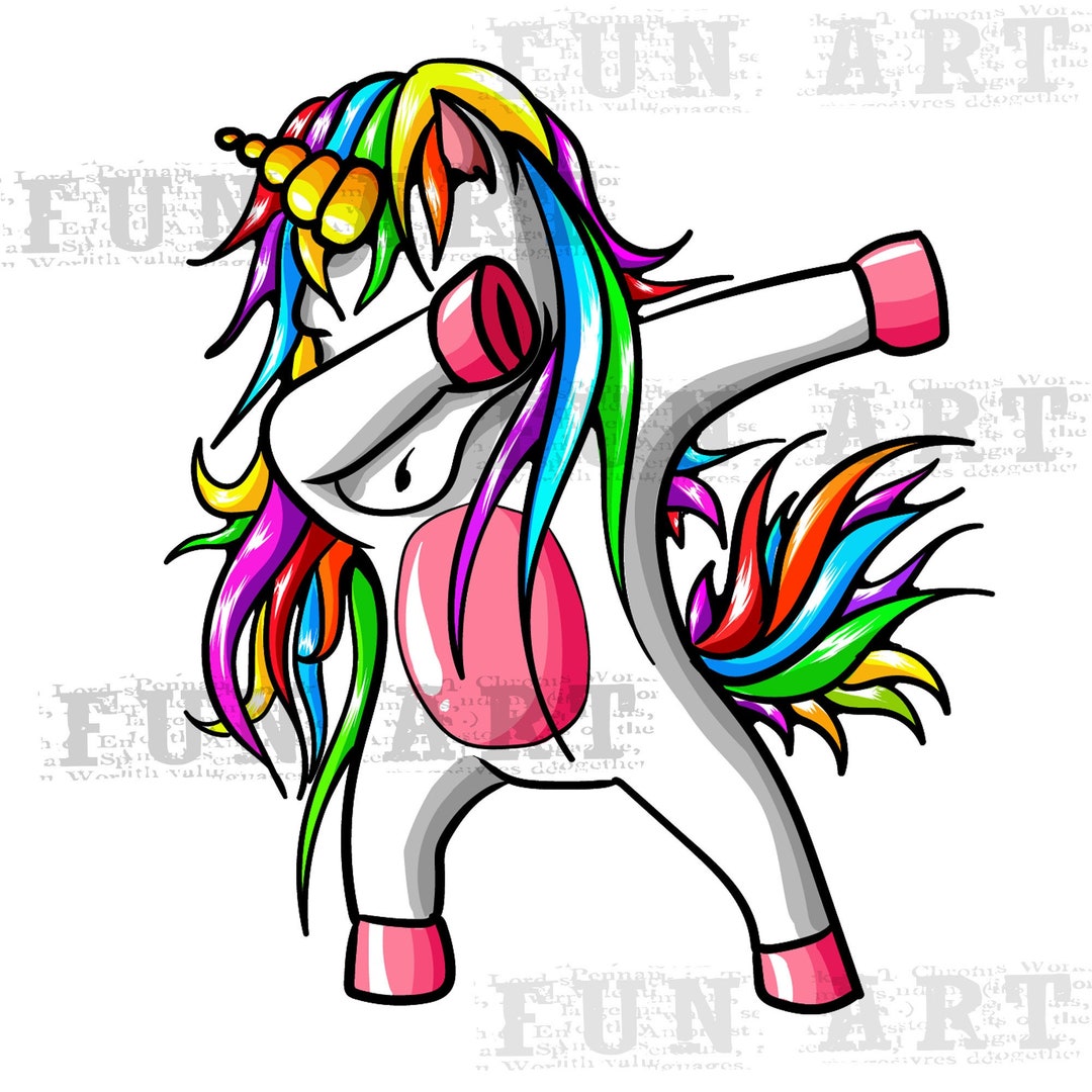 Dabbing Unicorn PNG - Unicorn Birthday Unicorn Dab Cutting File ...