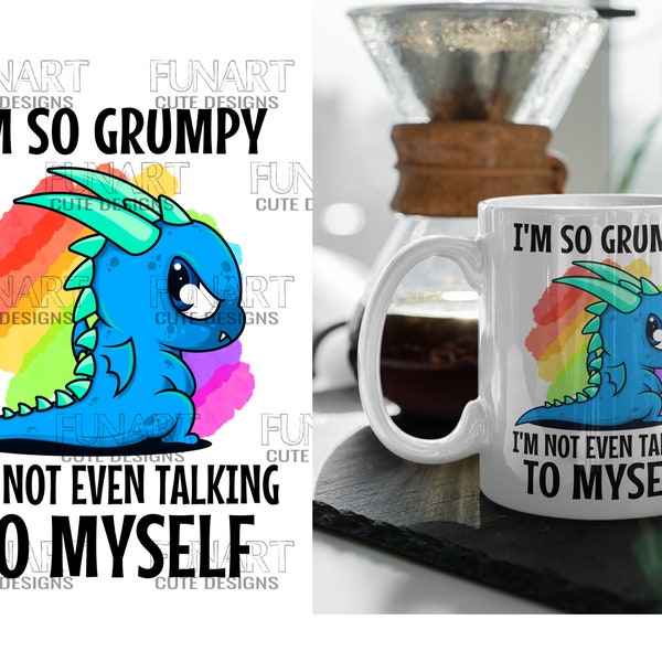 Grumpy Dragon Png - Etsy