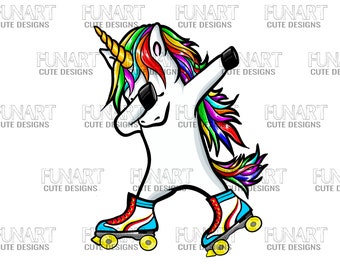 Dabbing Unicorn PNG Unicorn Birthday Unicorn Dab Cutting - Etsy