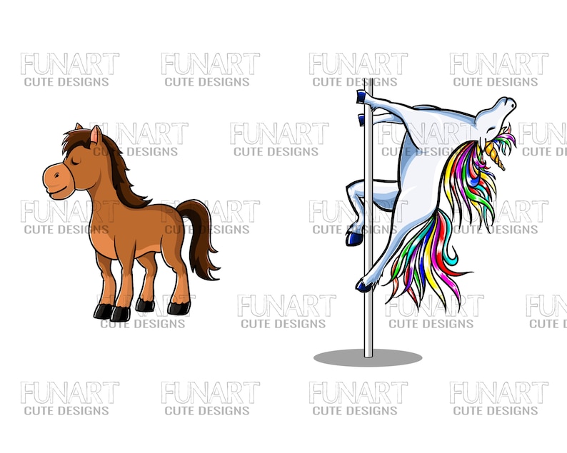 Funny Unicorn Pole Dance Design (PNG JPEG Digital Download) - Etsy