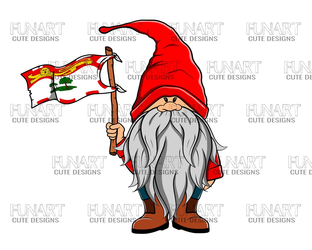 Prince Edward Island Gnome PNG Sublimation Design , Canada Tartan ...