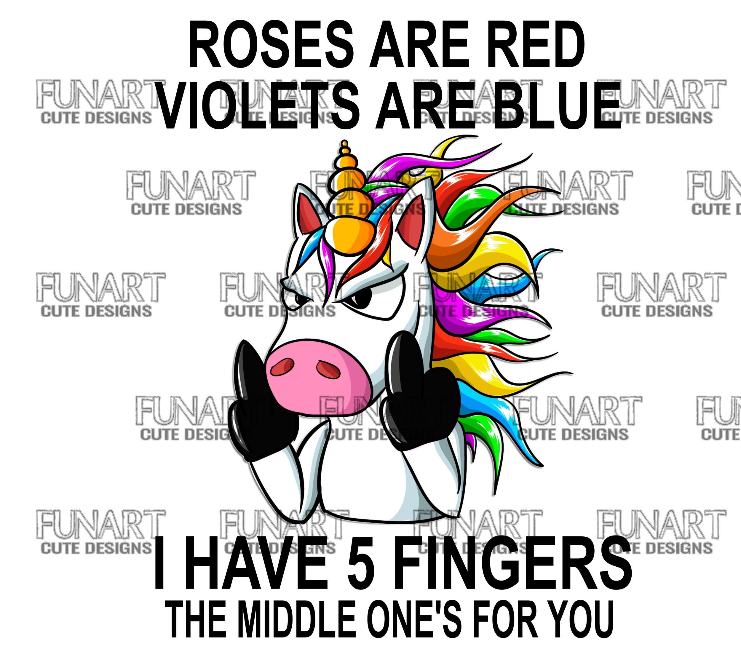 Middle Finger Unicorn PNG File Sublimation Design Digital - Etsy Australia