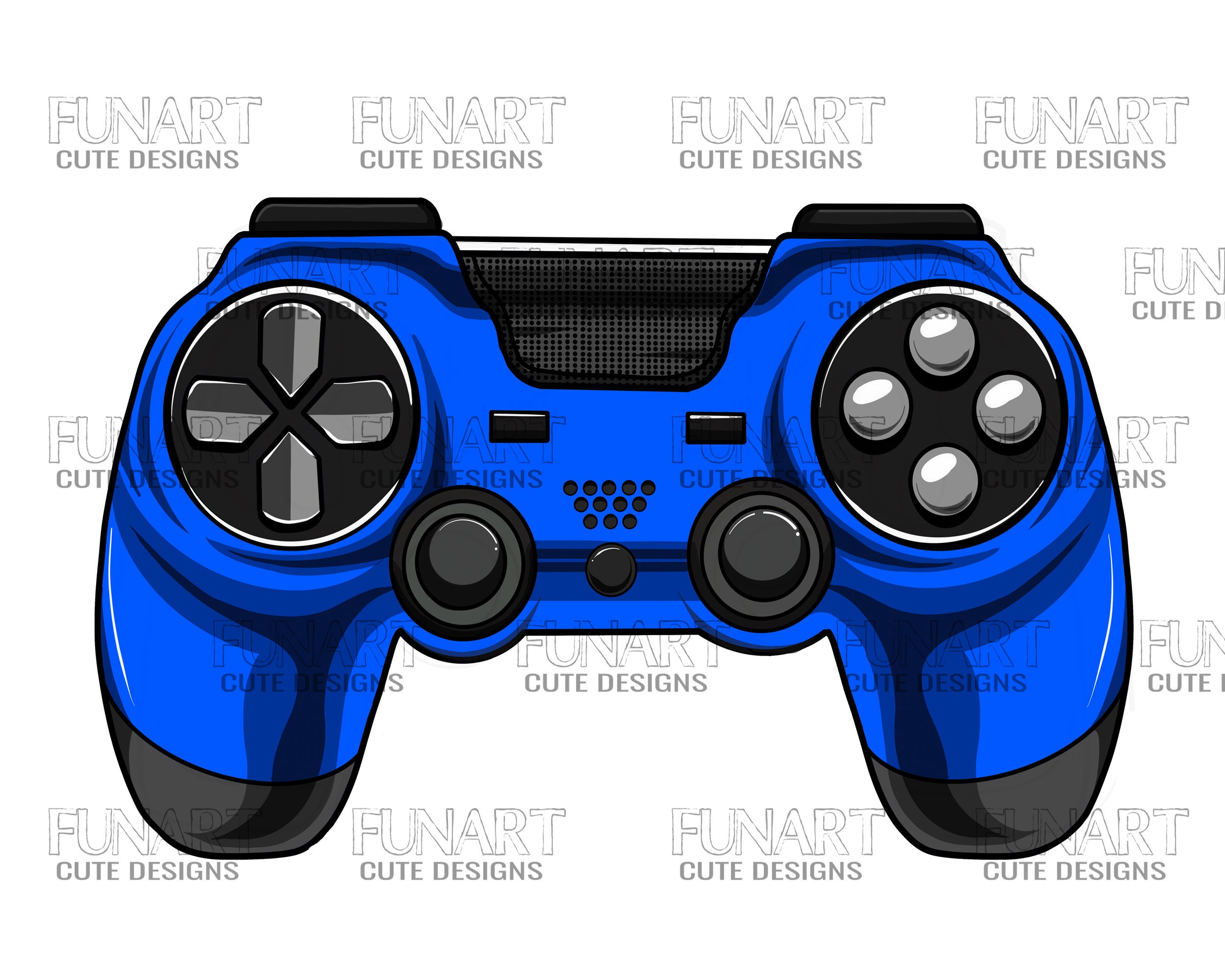 Video Game Controller PNG Clipart: Retro Gaming Design (digital ...