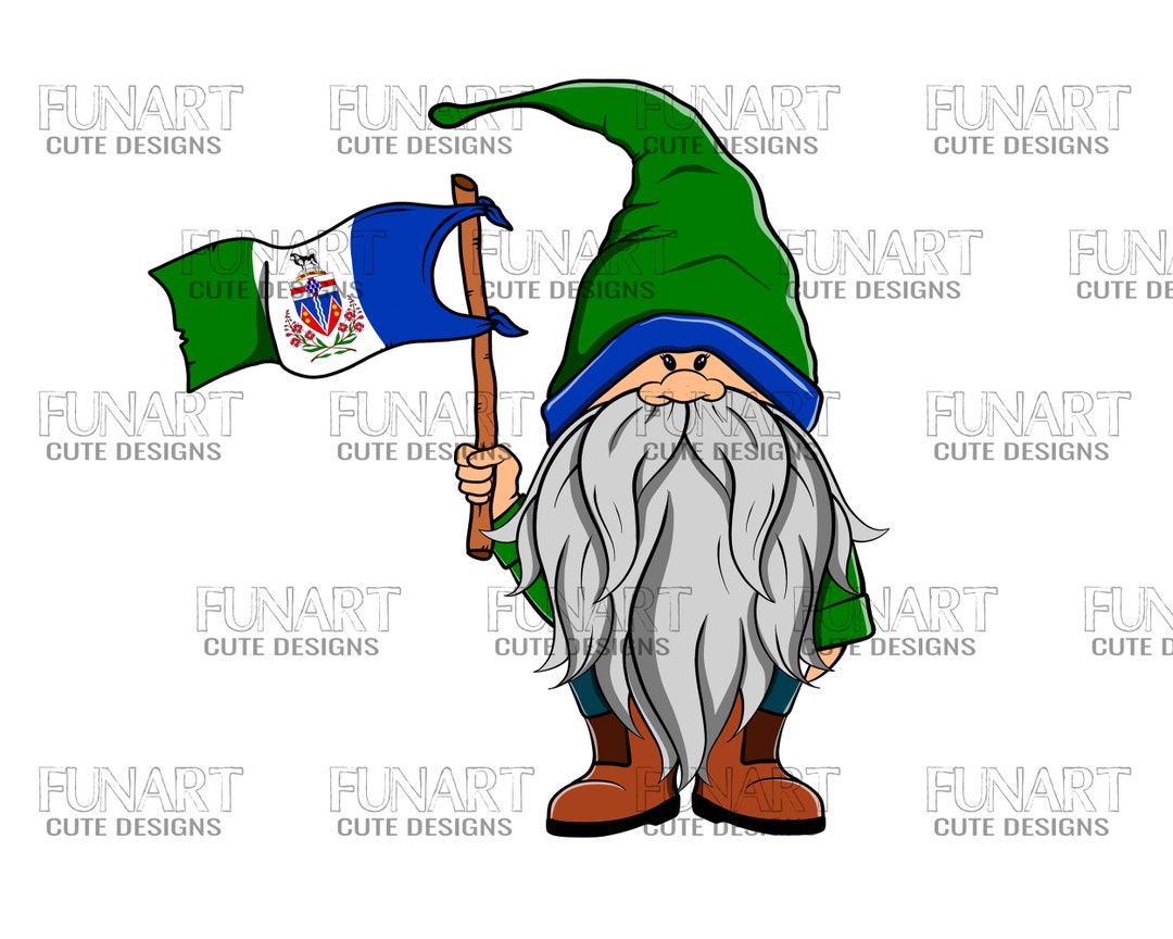 Yukon Flag Gnome PNG: Canada Tartan Clipart (digital Download) - Etsy