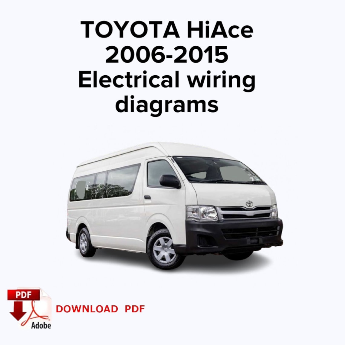 Toyota Hiace (2006-2015) Electrical Wiring Diagrams (ebook PDF) - Etsy