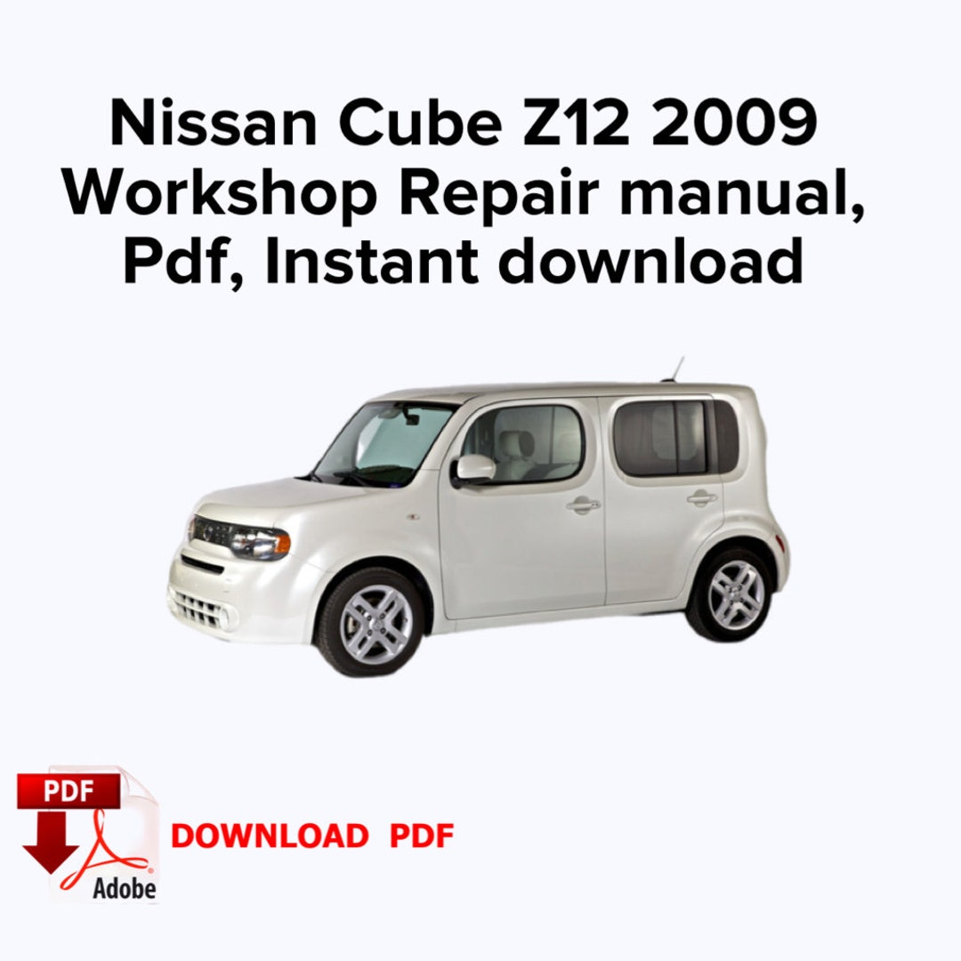 Nissan Cube Z12 2009 Engine Workshop Repair Manual, Pdf, Instant Download - Etsy
