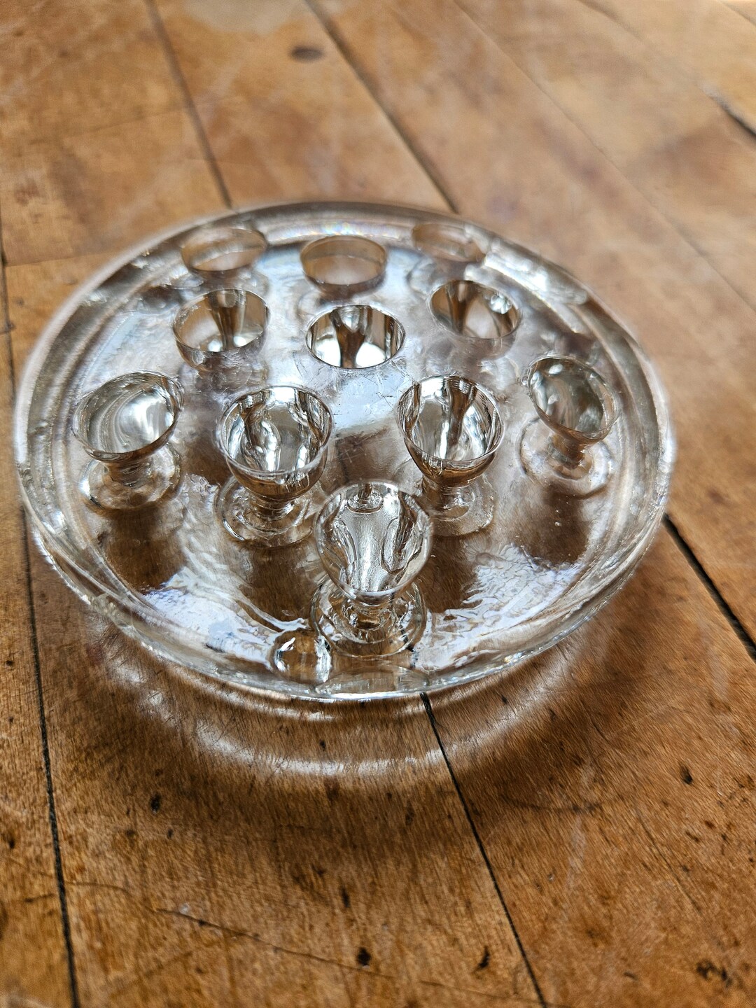 Beautiful Clear Glass Flower Frog - Etsy