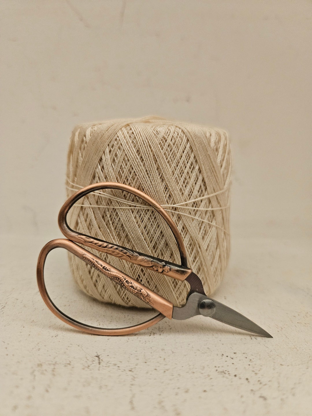 Pretty Cream Vintage Spool of Thread With Beautiful Vintage Style ...