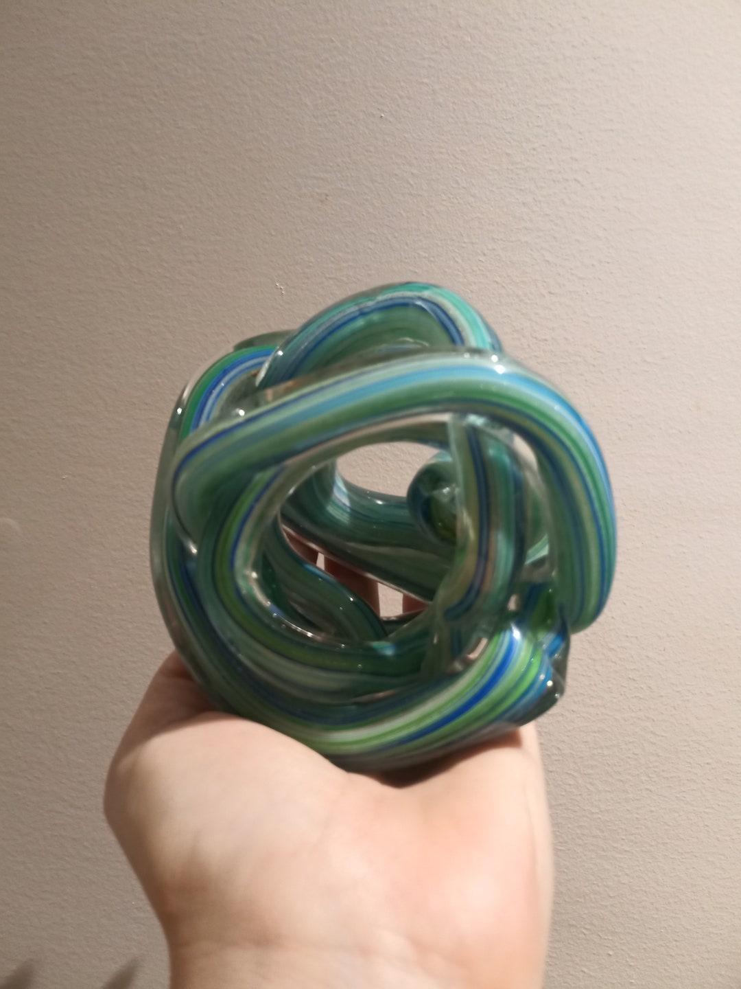 Large Endless Love Blown Glass Knot Art Glass Peice - Etsy