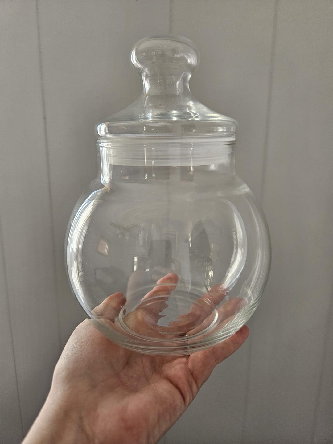 Large Glass Apothecary Clear Storage Decorative Display Jar France - Etsy
