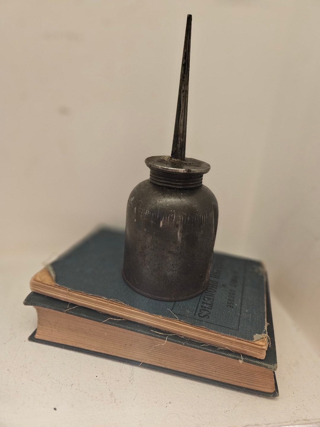 Large Vintage Metal Rustic Oil Can Made in Canada - Etsy