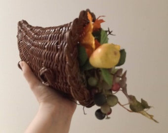 Cornucopia Basket - Etsy