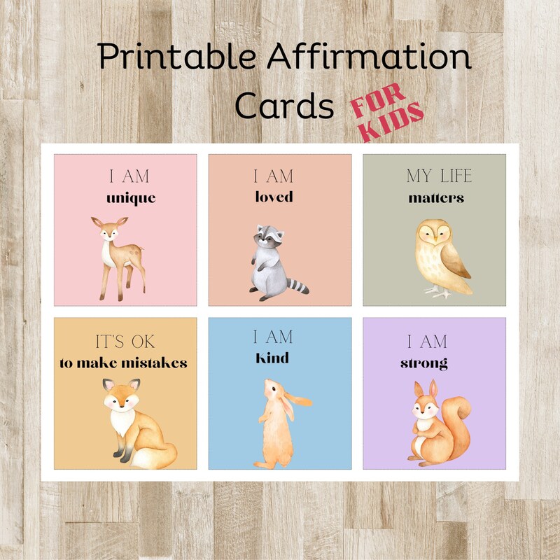 Kids Affirmation A6 - Etsy