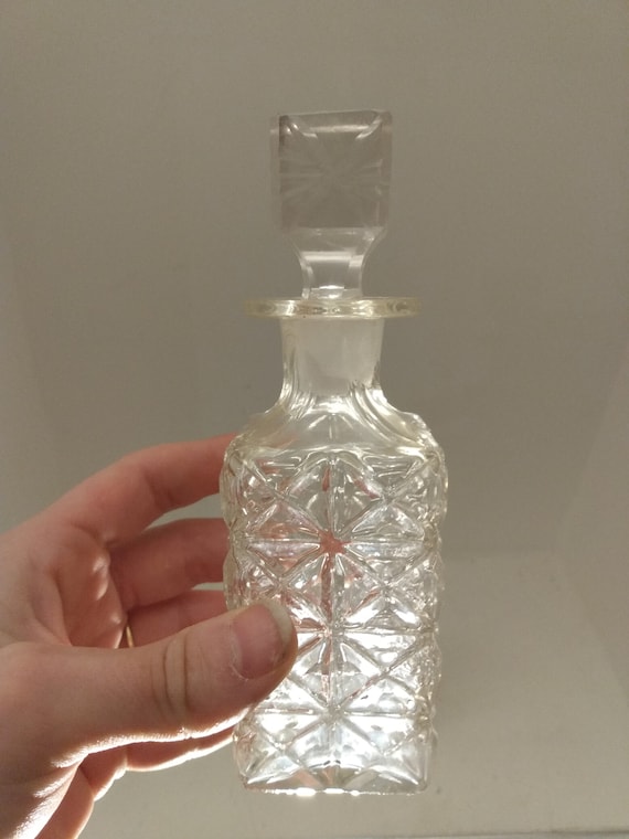 Very Sweet Mini Glass Crystal Decanter | Etsy