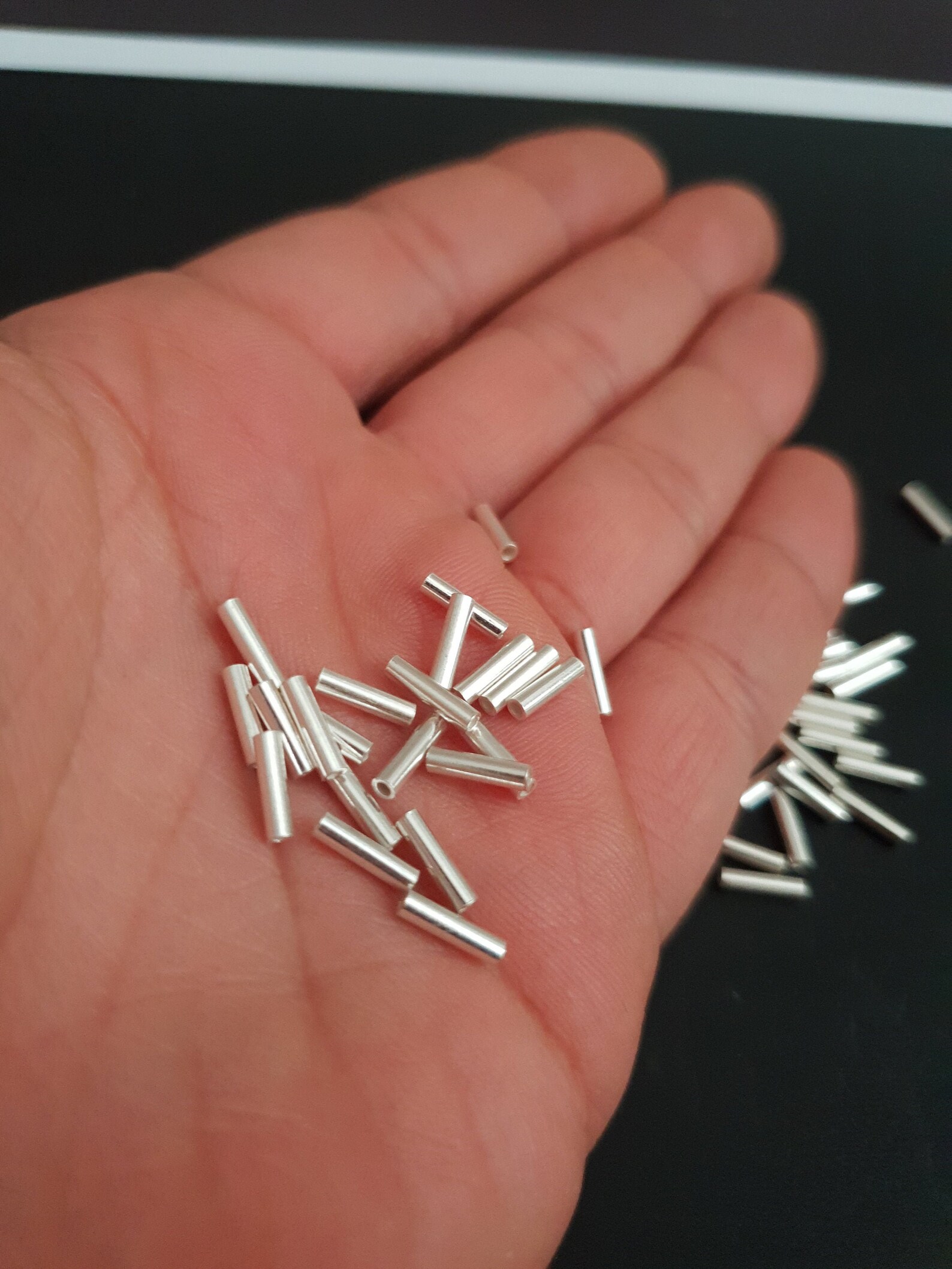 Silver Round Tube 10 Pieces 925 Sterling Silver Round Tube - Etsy