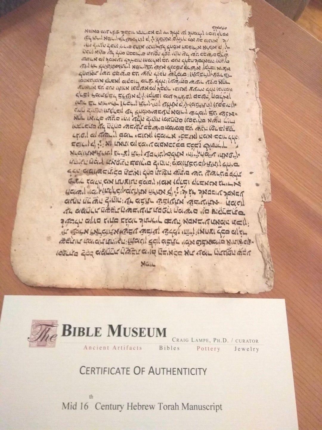 Authentic 1500's Torah Page in Hebrew From the Bible! Reduced! - Etsy