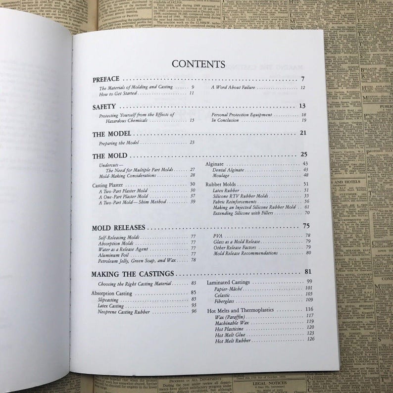 Prop Builder's Molding and Casting Handbook by Thurston James 1989 - Etsy