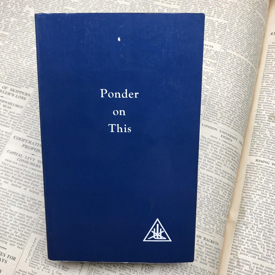 Ponder on This Alice Bailey & Master Djwhal 1991 Paperback - Etsy
