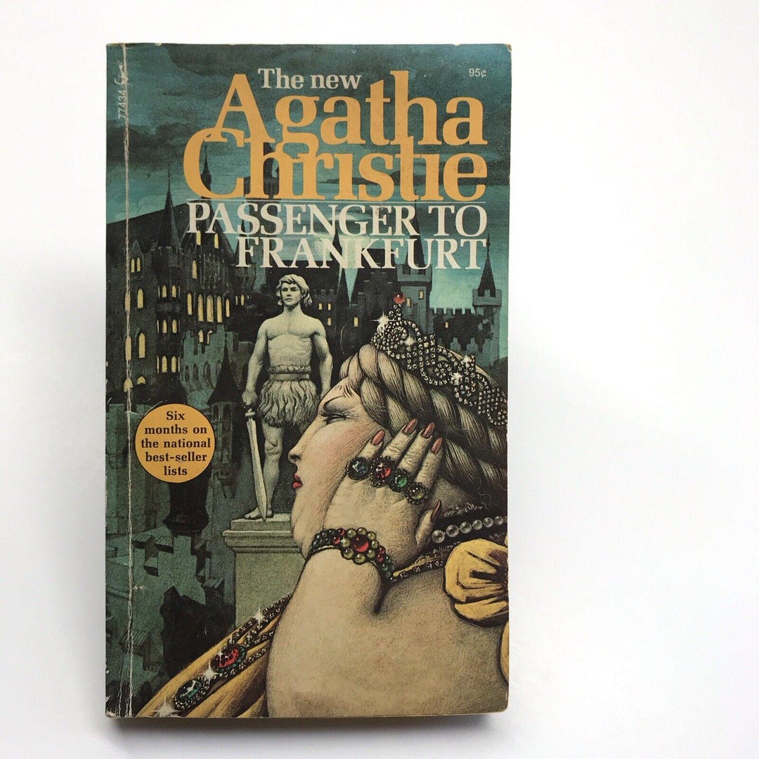 Agatha Christie~passenger to Frankfurt~tom Adams Cover~1972 Paperback ...