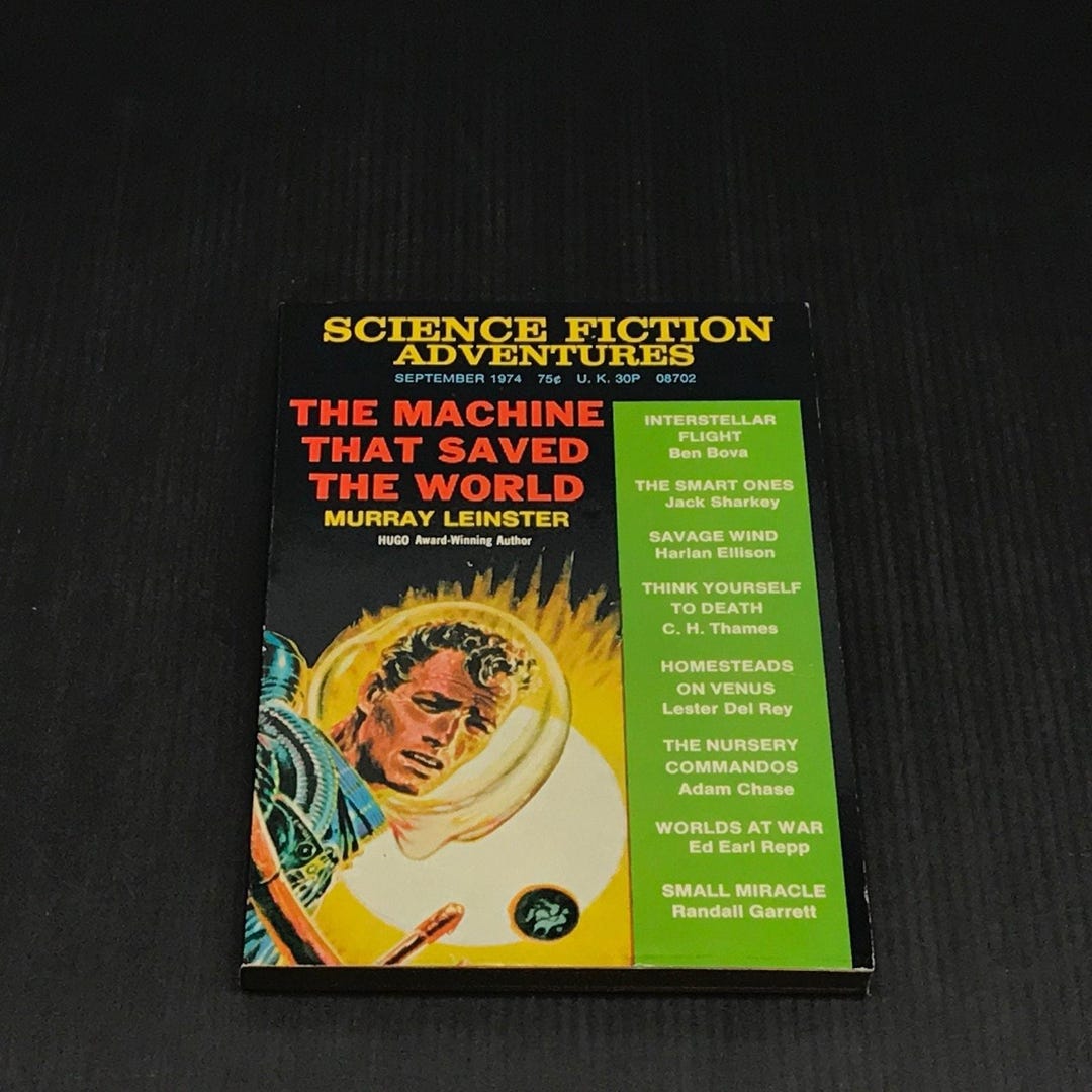 Science Fiction Adventures Sep 1974 Murray Leinster Illustrated - Etsy